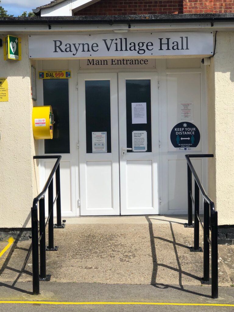 New Signage around Rayne Village Hall – Rayne Village Hall & Playing Fields